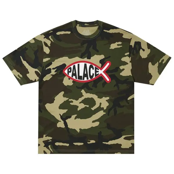 PALACE Plaice T-shirt 'woodland Camo