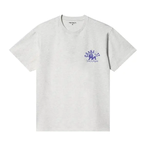 Carhartt Work In Progress Short-sleeve Well Built T-shirt 'ash Heather