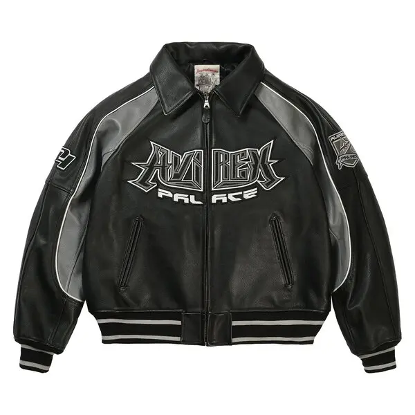 PALACE X Avirex Leather Bomber Jacket