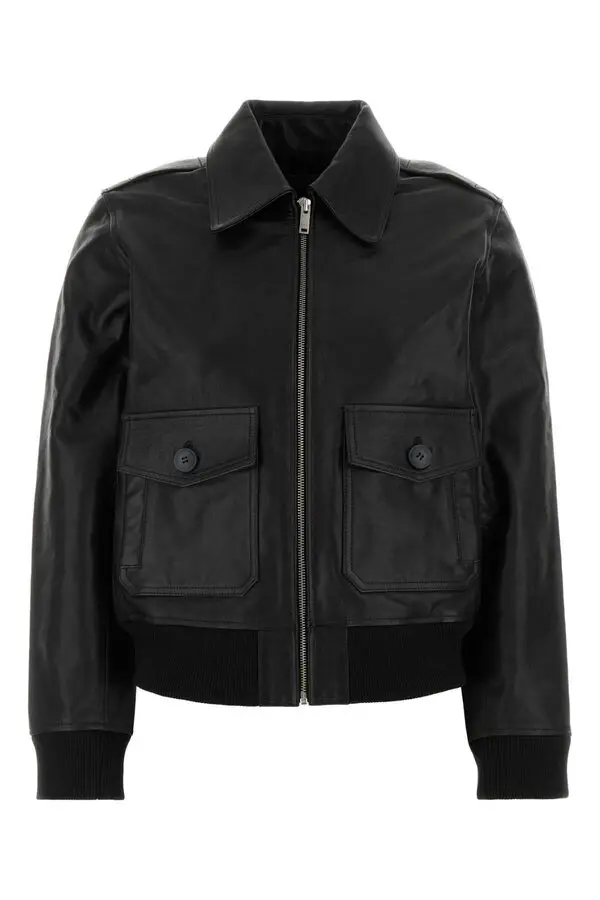 A.p.c. Leather Gaelle Jacket - Black