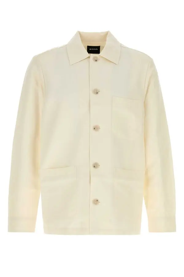 BOSS Ivory Jersey Shirt