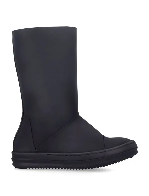 Rick Owens Neoprene Platform Ankle Boots - Nero