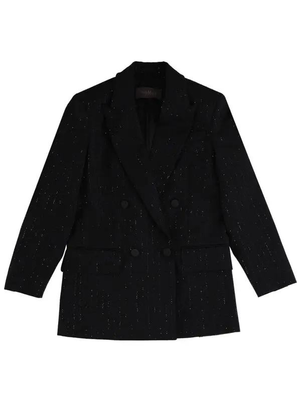 Max Mara Double-breasted Virgin Wool Blazer