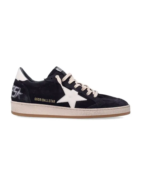 GOLDEN GOOSE Low-top Vintage-style Sneaker - Dark Blue/white
