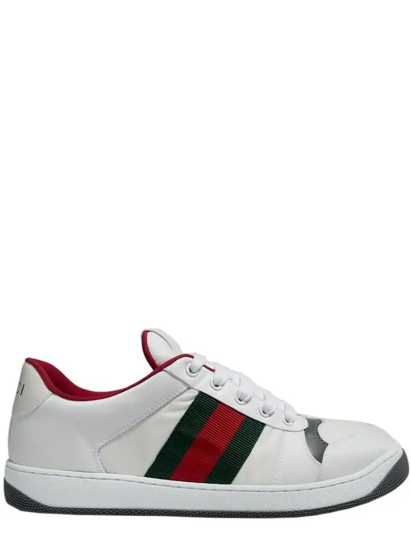 Gucci Double G Web Lace-up Sneakers