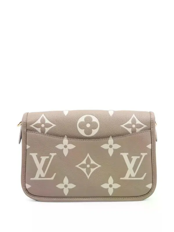 LOUIS VUITTON 2010-2026 Bicolor Monogram Empreinte Giant Diane Satchel