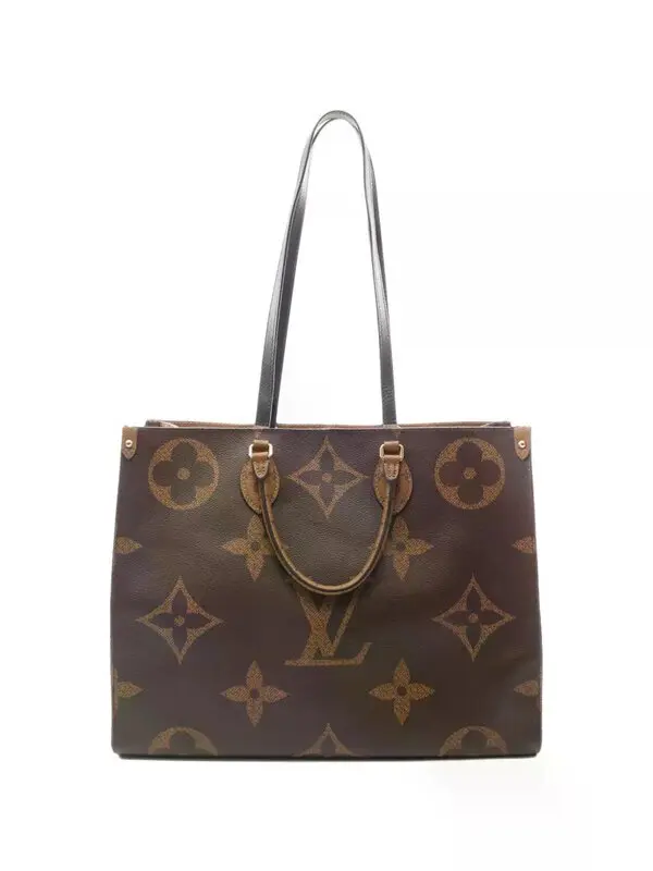 LOUIS VUITTON 2021 Monogram Reverse Giant Onthego Gm Satchel