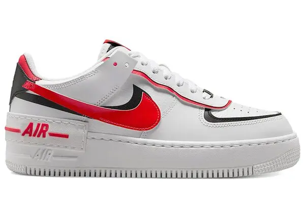 Nike Air Force 1 Low Shadow Light Crimson - White/black