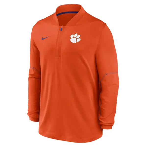Nike Clemson Sideline Dri-fit College Half-zip Top - Orange