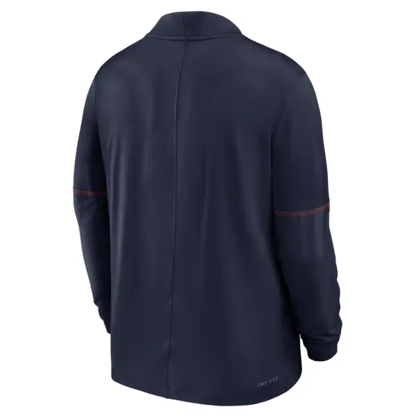 Nike Auburn Sideline Dri-fit College 1/2-zip Top - Blue