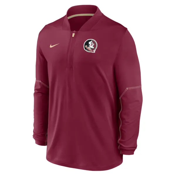 Nike Florida State Sideline Dri-fit College 1/2-zip Top - Red