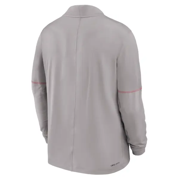 Nike Ohio State Sideline Dri-fit College 1/2-zip Top - Grey