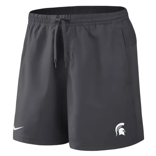 Nike Michigan State Primetime Primary Logo Dri-fit College Form Shorts - Grey