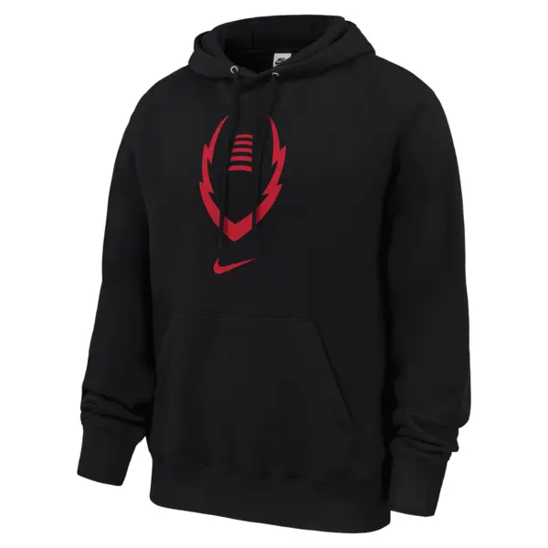 Nike Club Football Pullover Fleece Hoodie - Black