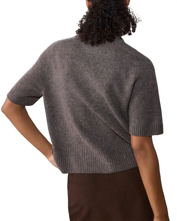 Whistles Round Neck Wool Knitted Tee