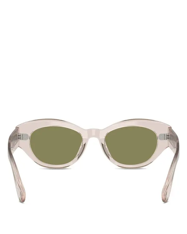 Oliver Spencer Lerrue Oval Sunglasses, 50mm