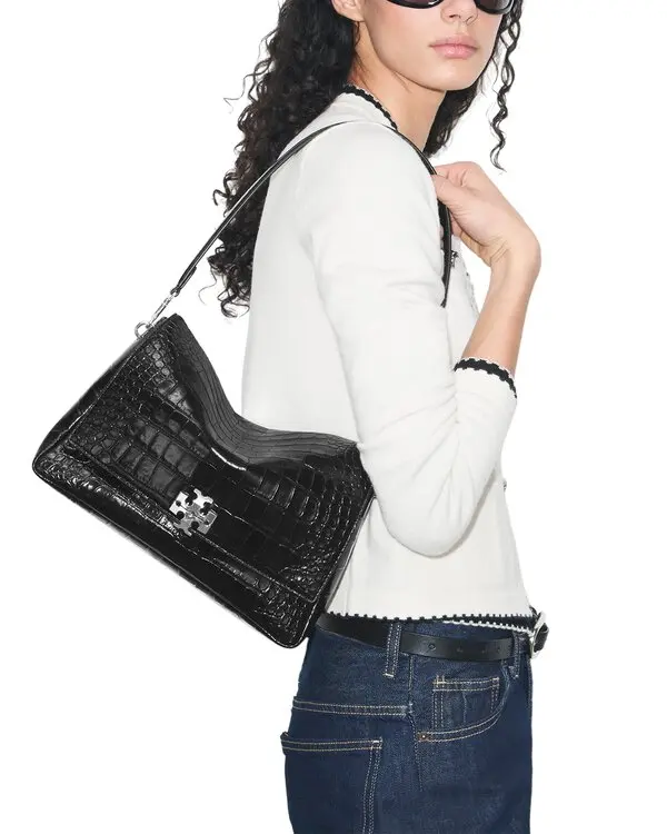 Tory Burch Charlie Embossed Shoulder Bag