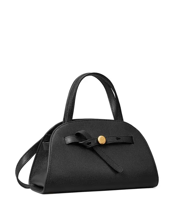 Tory Burch Romy Suede Small Bauletto Bag - Black