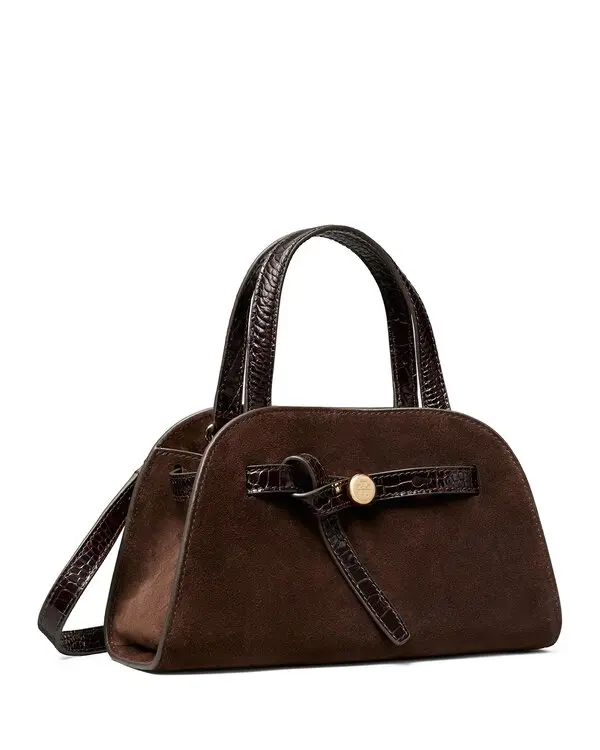 Tory Burch Romy Suede Small Bauletto Bag