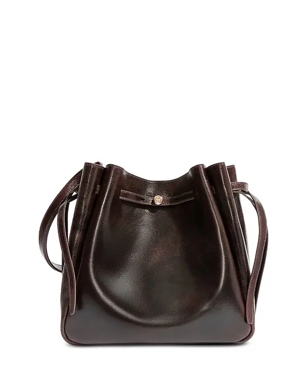Tory Burch Romy Distressed Leather Shoulder Bag