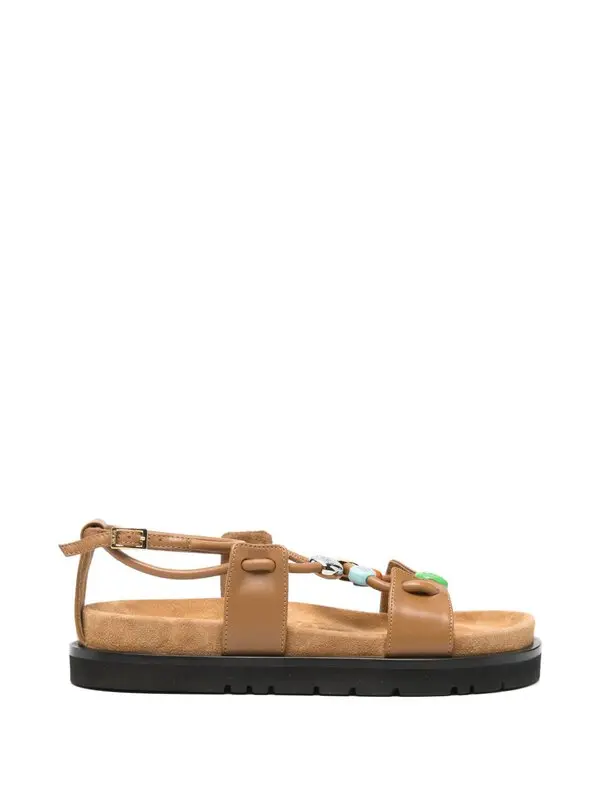 Loewe Pebble Fussbett Leather Sandals