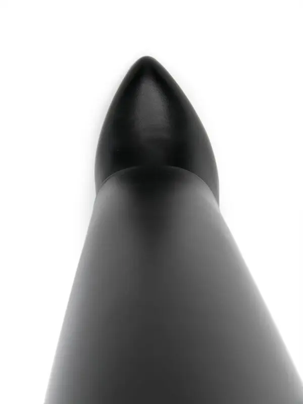 Givenchy Metal Detail Knee-high Wedge Heel Pointed Toe Boots