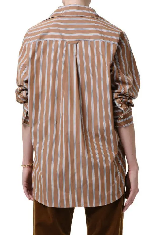 Citizens Of Humanity Thea Striped Boyfriend Shirt