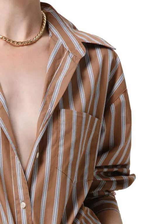 Citizens Of Humanity Thea Striped Boyfriend Shirt