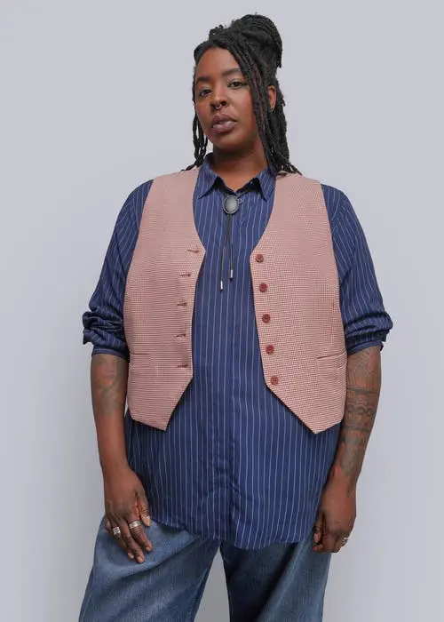 WILDFANG The Empower Houndstooth Vest