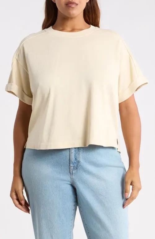CITY BLUES Brie Boxy Sweatshirt - Parchment