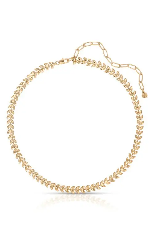 Ettika Chevron Link Necklace - Gold
