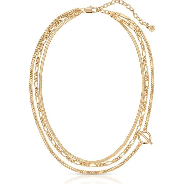 Ettika Layered Plated Link Necklace