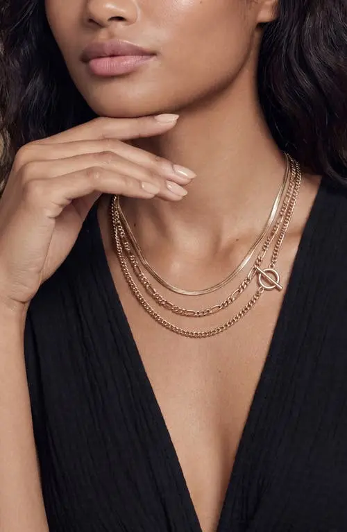 Ettika Layered Plated Link Necklace