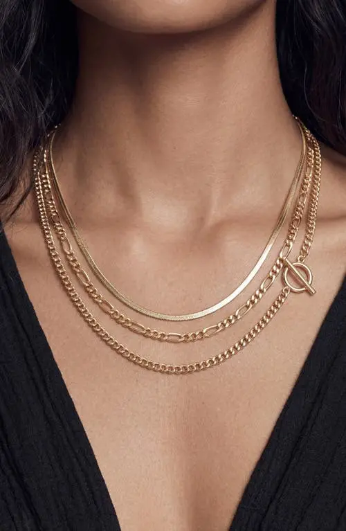 Ettika Layered Plated Link Necklace
