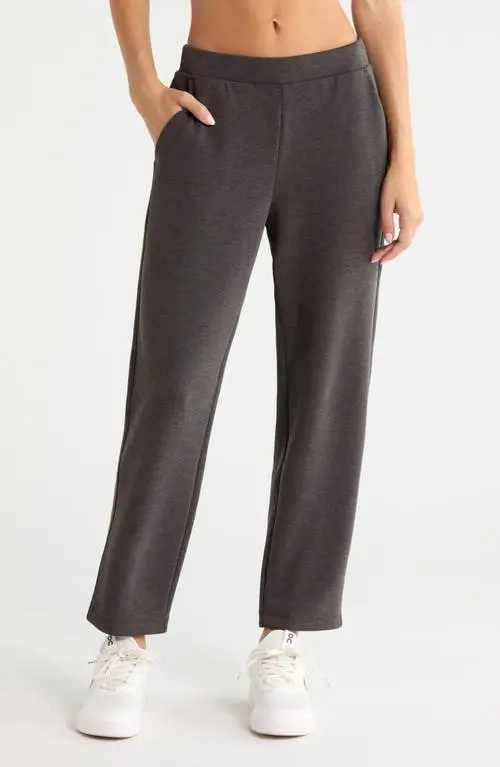 Zella Soft Luxe Ankle Pants - Brown Mole Heather