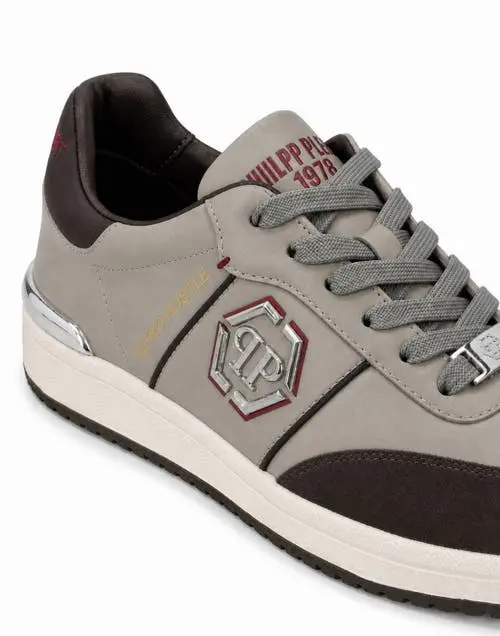 Philipp Plein Retro Hustle Bicolor Low Top Sneakers - Darkbrown