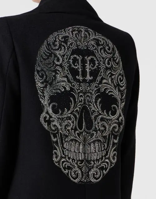 Philipp Plein Duke Long Coat Baroque Skull