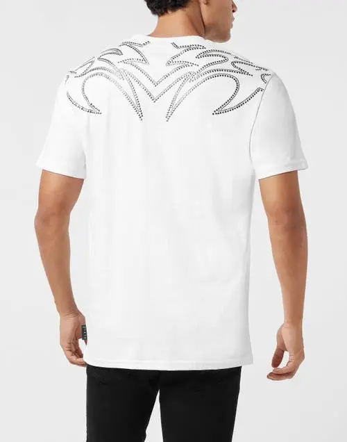 Philipp Plein Round Neck T-shirt Texas Studs