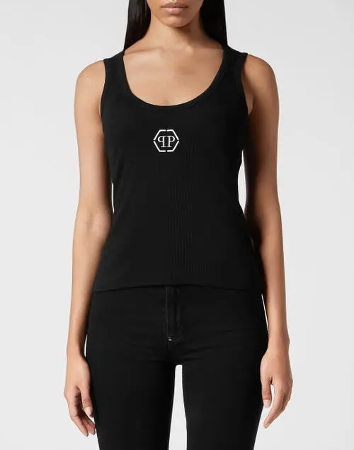 Philipp Plein Tank Top Hexagon