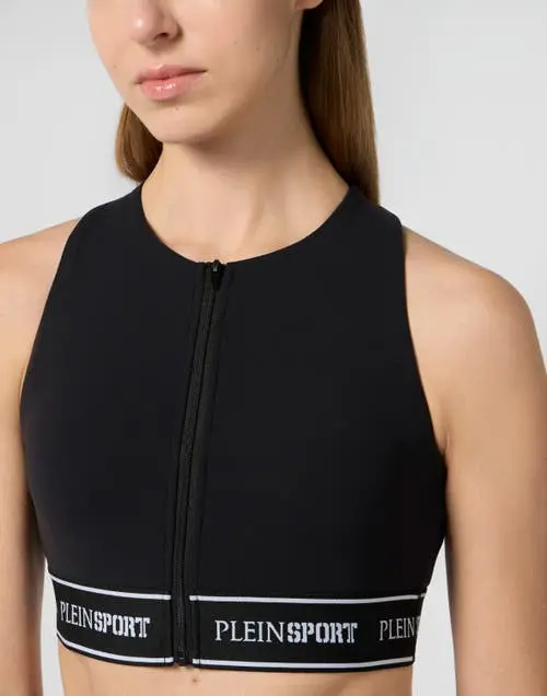 PLEIN SPORT Fleece Bra Top