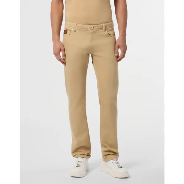 BILLIONAIRE Super Straight Cut Jeans - Beige
