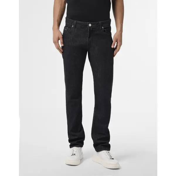 BILLIONAIRE Super Straight Cut Jeans - Black