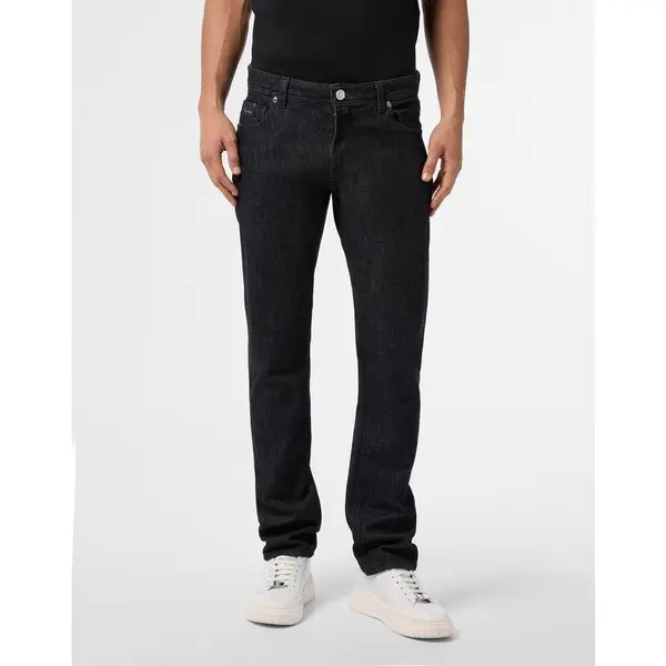 BILLIONAIRE Super Straight Cut Jeans - Black
