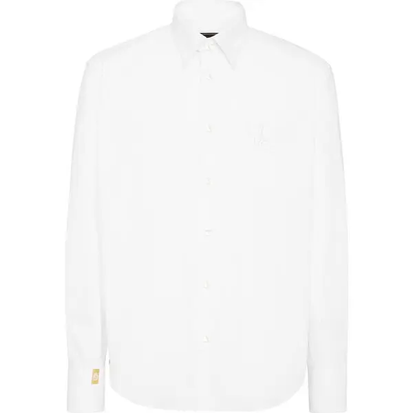 BILLIONAIRE Embroidered Cotton Shirt Loose Fit