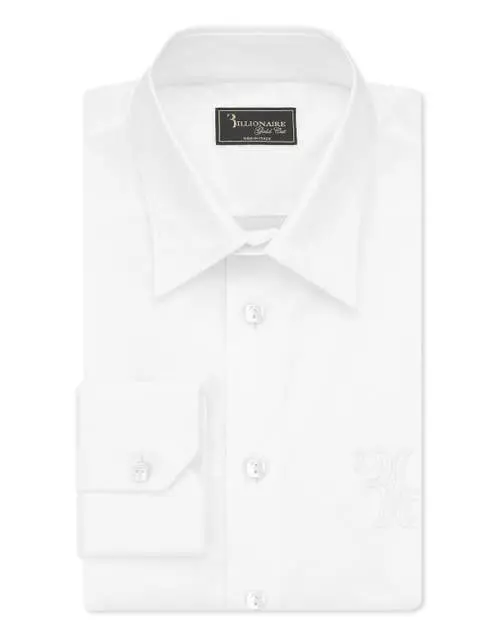BILLIONAIRE Embroidered Cotton Shirt Loose Fit