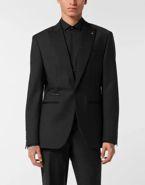 Philipp Plein One-button Blazer Slim Fit Teddy