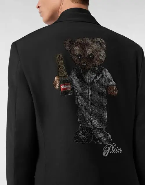 Philipp Plein One-button Blazer Slim Fit Teddy