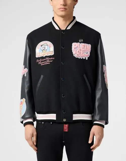 Philipp Plein Ice Cream Monsters Varsity Jacket