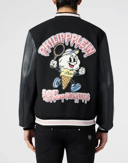 Philipp Plein Ice Cream Monsters Varsity Jacket
