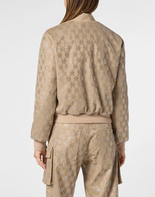 Philipp Plein Monogrammed Bomber Jacket